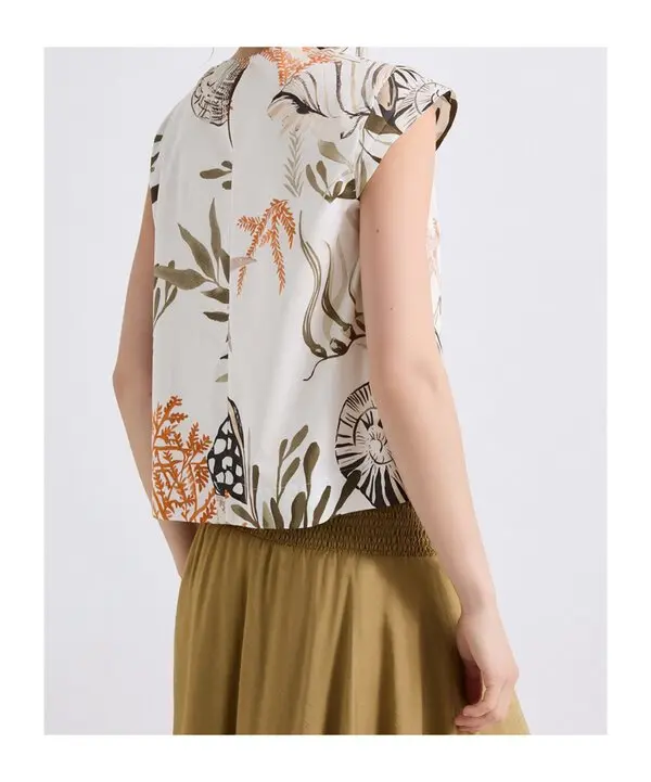 Marella Millaffine Printed Cropped Top