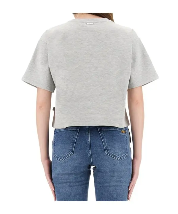 Michael Kors Logo-embossed Cropped T-shirt