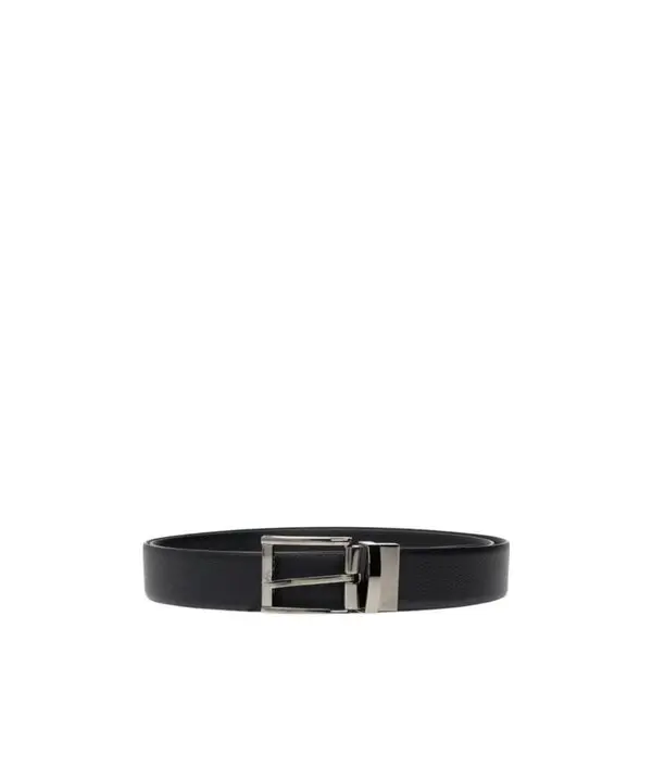Emporio Armani Logo Engraved Reversible Belt