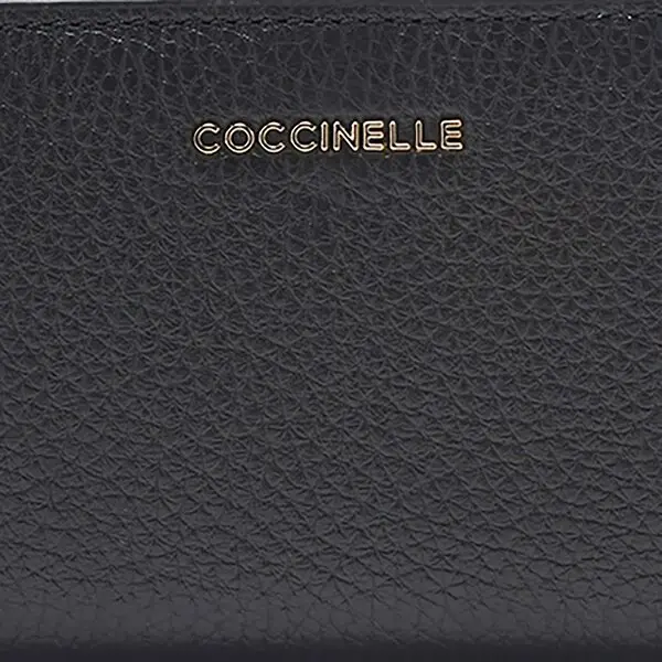 COCCINELLE Logo Lettering Zipped Wallet