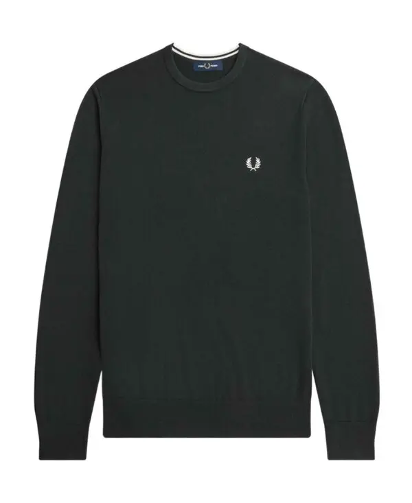 Fred Perry Crew Neck Embroidered Jumper