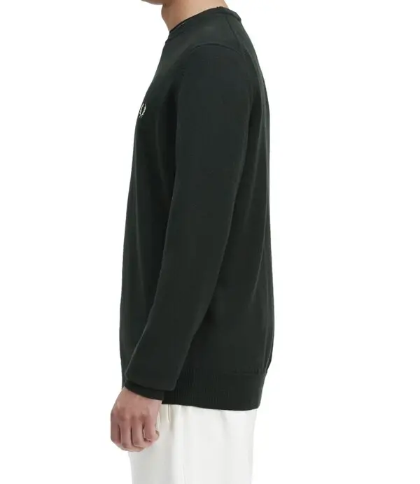 Fred Perry Crew Neck Embroidered Jumper