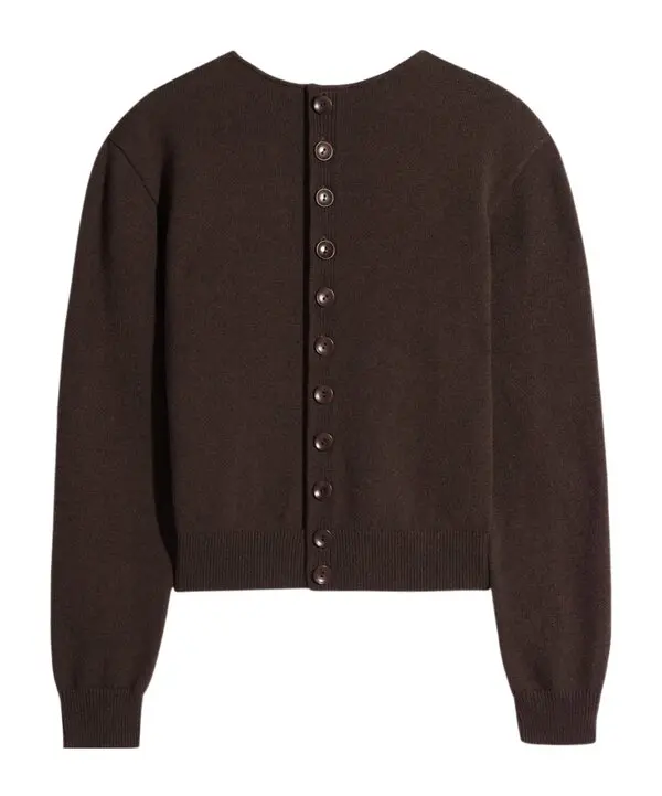 LEMAIRE Reversible Buttoned Sweater - Black