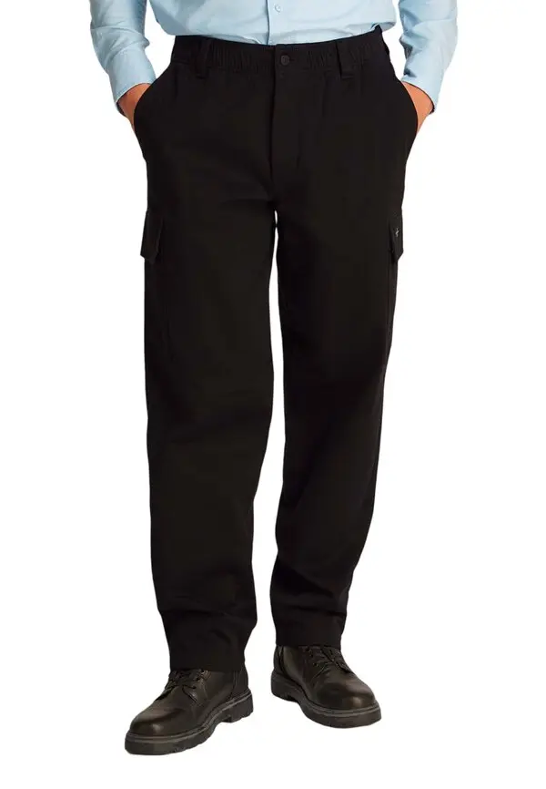 Calvin Klein Straight-leg Cargo Pants - Black