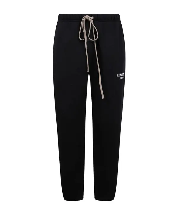 Fear Of God Logo Printed Drawstring Track Pants - Black