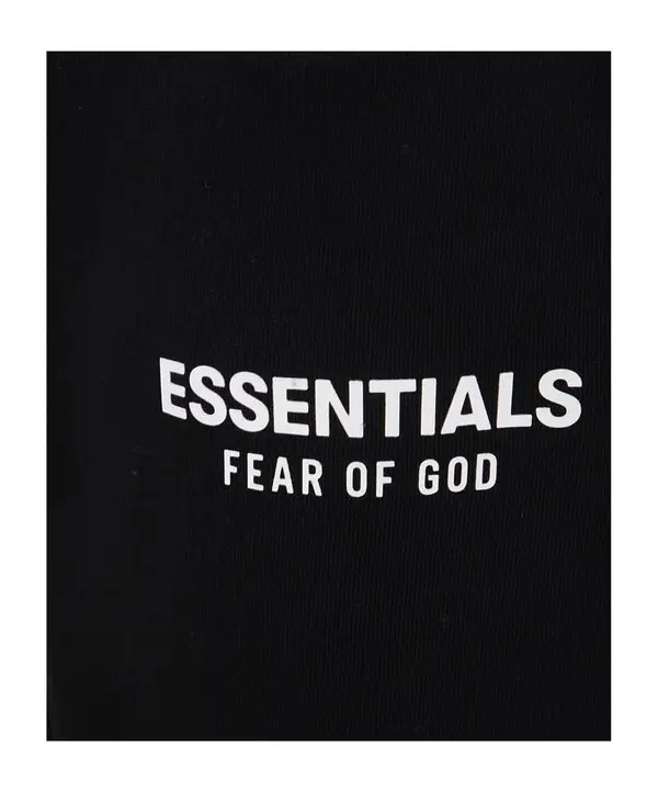 Fear Of God Logo Printed Drawstring Track Pants - Black