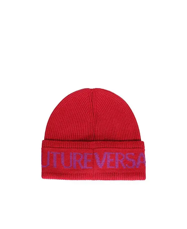 Versace Logo Knit Hat