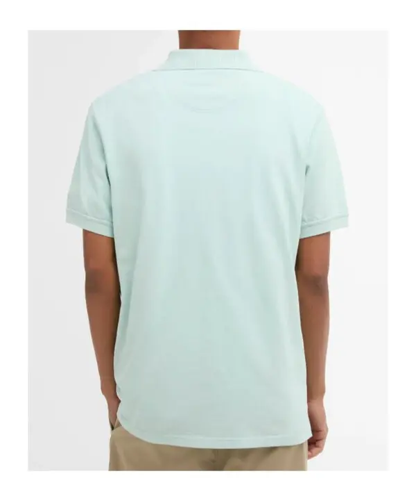 Barbour Lightweight Sports Short-sleeved Polo Shirt - Mint Blue