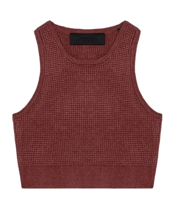 Fear Of God Waffle Ribbed Sport Tank Top - Brown