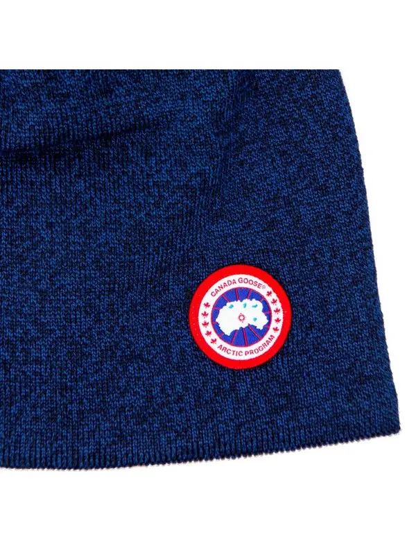 Canada Goose Logo Patch Knitted Beanie