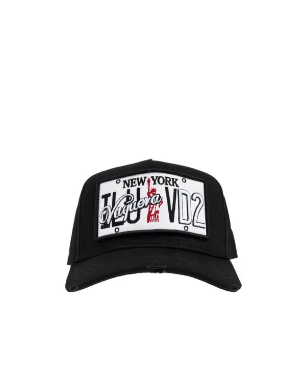 Dsquared2 X Vaquera Logo Patch Baseball Cap - Black