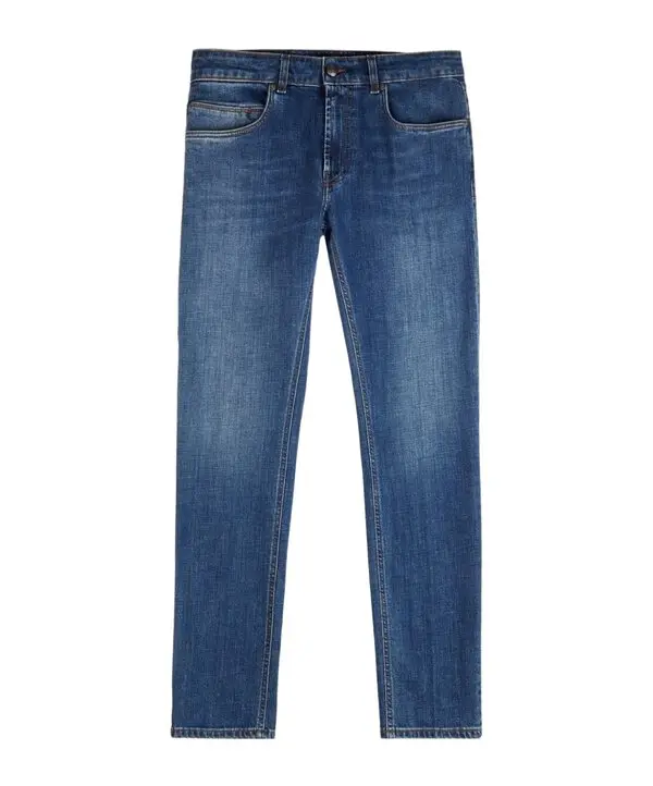FAY Five-pocket Design Slim-cut Jeans