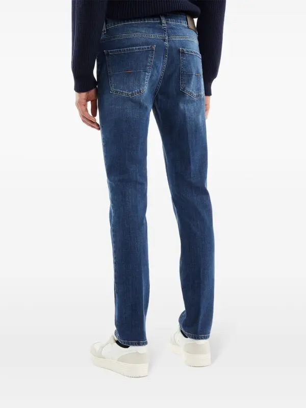FAY Five-pocket Design Slim-cut Jeans