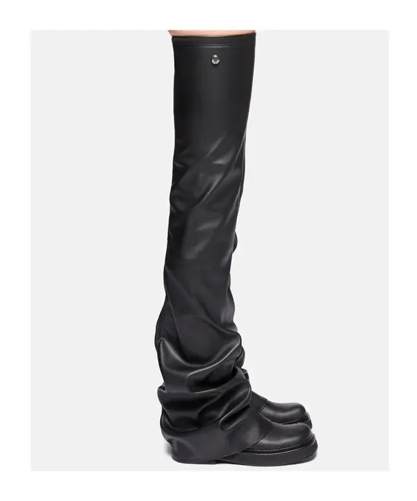 Attico Robin Over The Knee Thigh High Flat Boots