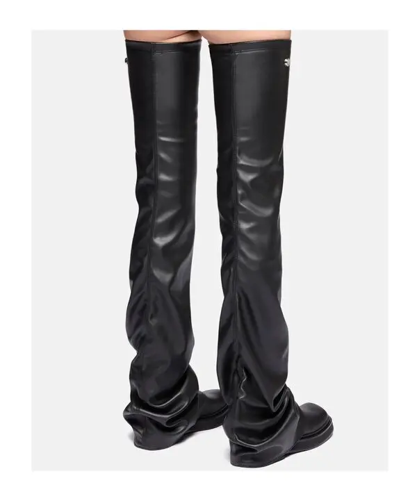 Attico Robin Over The Knee Thigh High Flat Boots