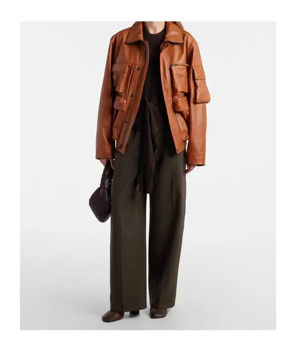 LEMAIRE Leather Blouson Jacket