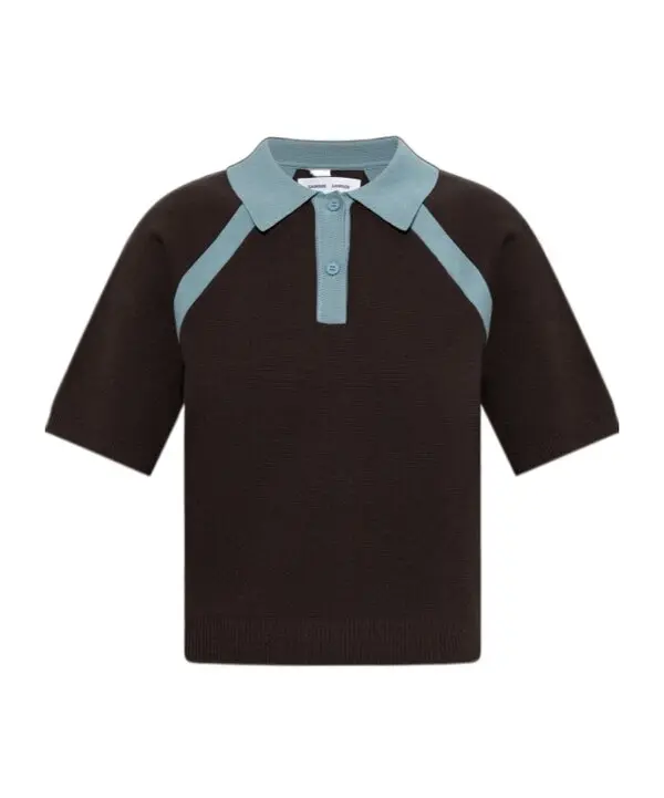 Samsøe Samsøe Contrast Polo Top - No
