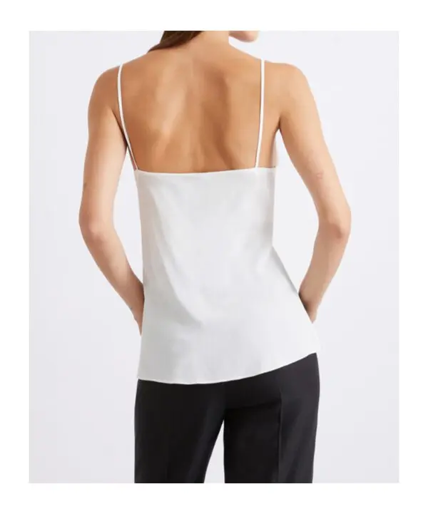 Marella Silk-blend Slip Top With Lace Trim