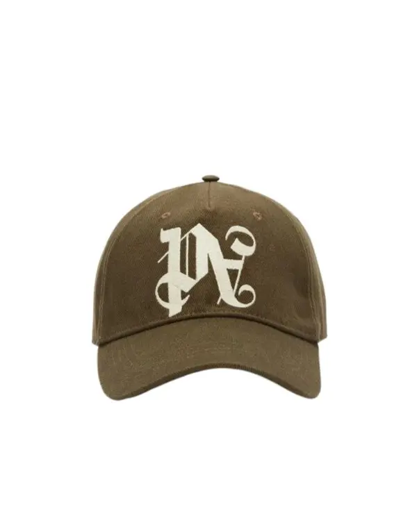 Palm Angels Logo Embroidered Baseball Cap