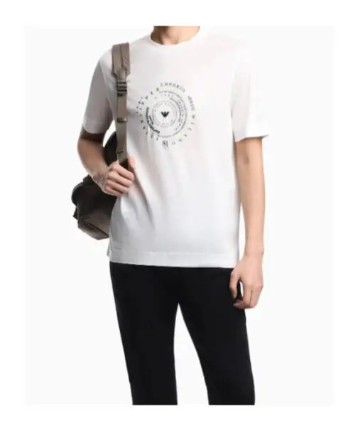 Emporio Armani Circular Logo Print T-shirt