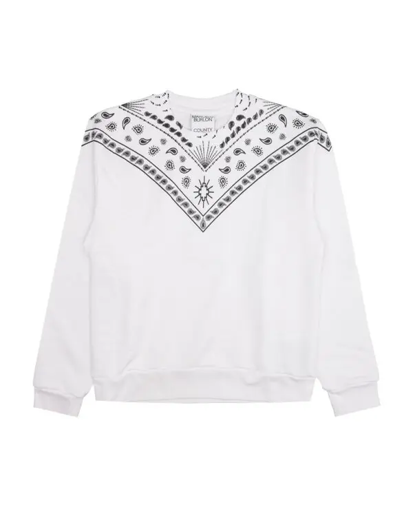 MARCELO BURLON COUNTY OF MILAN Bandana-print Cotton Sweatshirt
