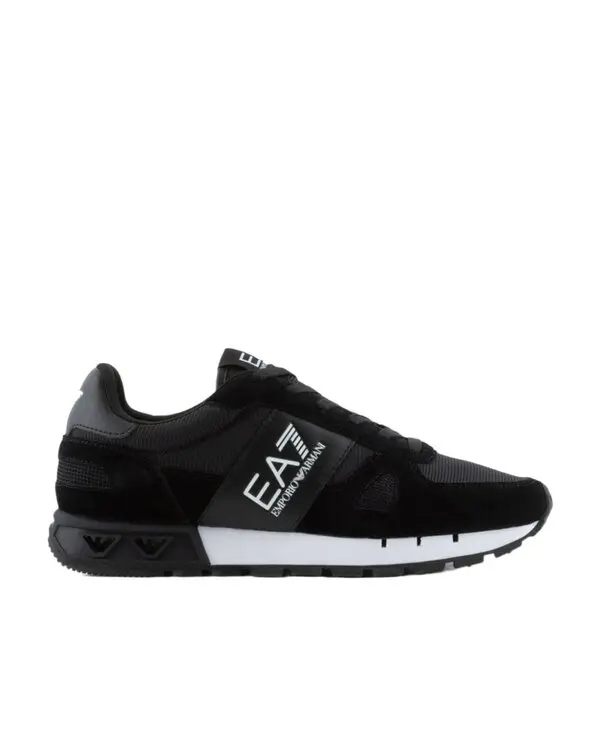 EA7 Logo-printed Panelled Lace-up Sneakers