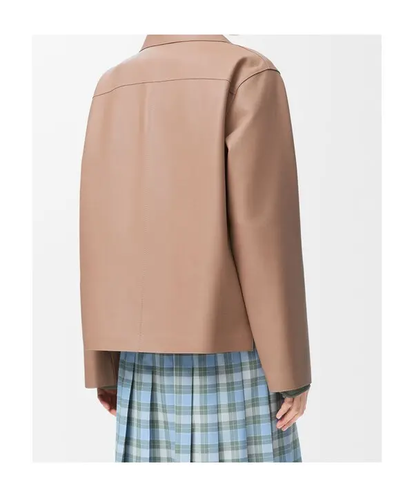 Loewe Logo Embossed Leather Pyjama Jacket