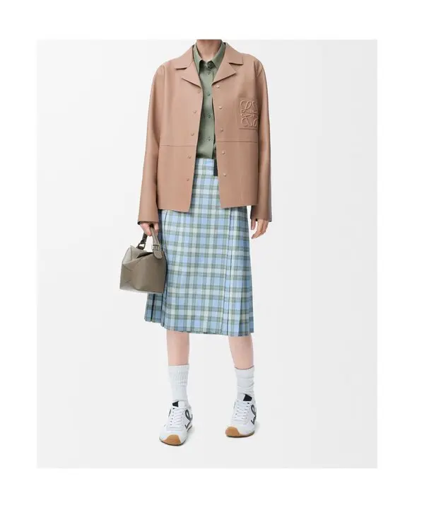 Loewe Logo Embossed Leather Pyjama Jacket