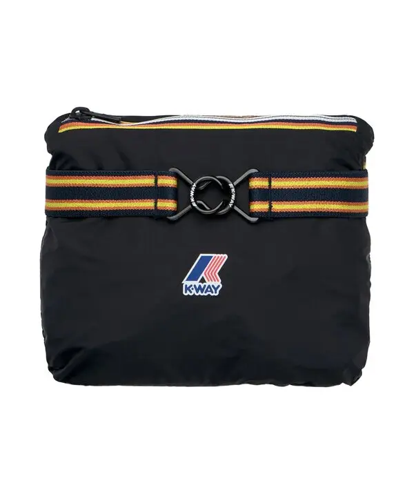 K-WAY Zip-up Hooded Jacket - Black Solid