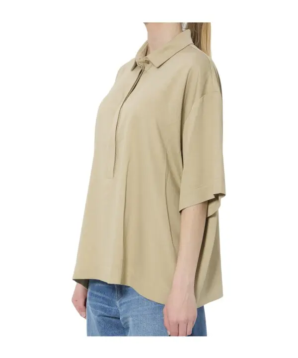 THE FRANKIE SHOP Eda Short-sleeve Polo Shirt