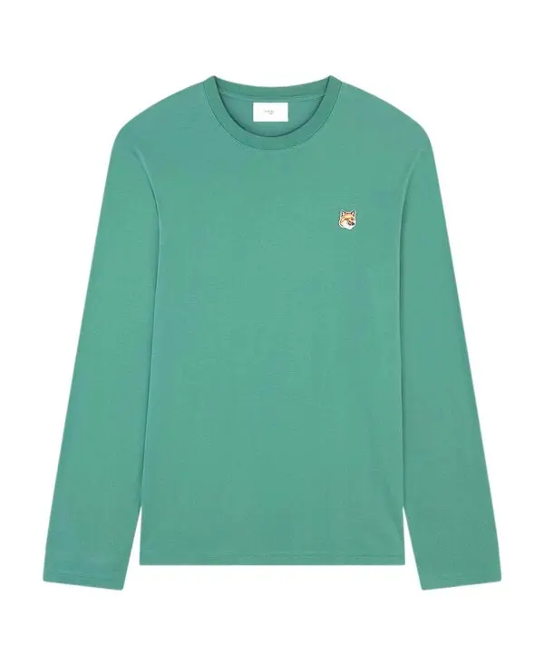 Maison Kitsuné Fox Head Patch Long-sleeved T-shirt