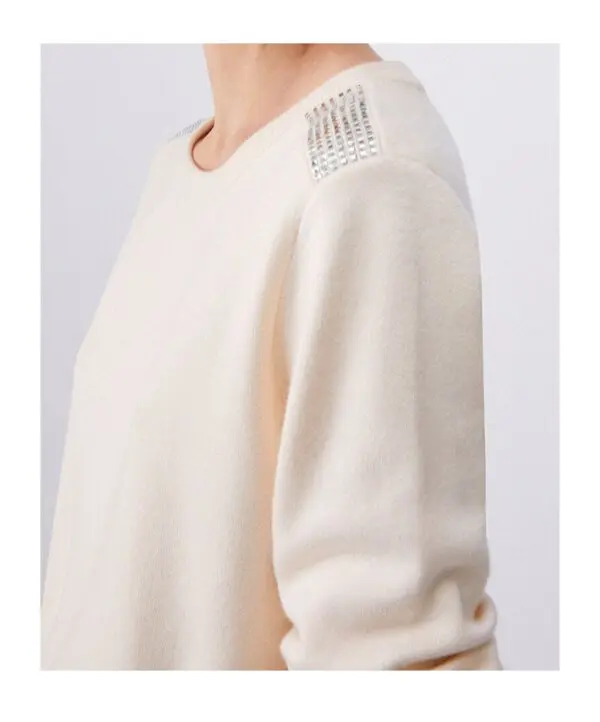 Liu Jo Beaded Crew-neck Sweater