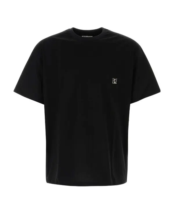 WOOYOUNGMI Logo-plaque Cotton T-shirt - Black