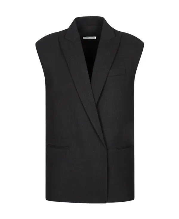 Red Valentino The Smith Virgin-wool Gilet - Black