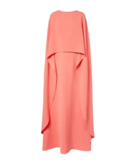 Carolina Herrera Caped Crêpe Gown