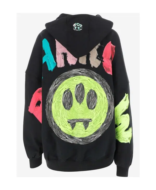 BARROW Logo Printed Drawstring Hoodie