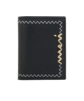 Marni Bi-fold Wallet With Mending Embroidery