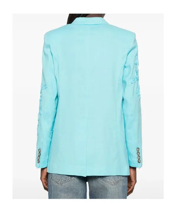 ERMANNO FIRENZE Embroidered Double-breasted Blazer