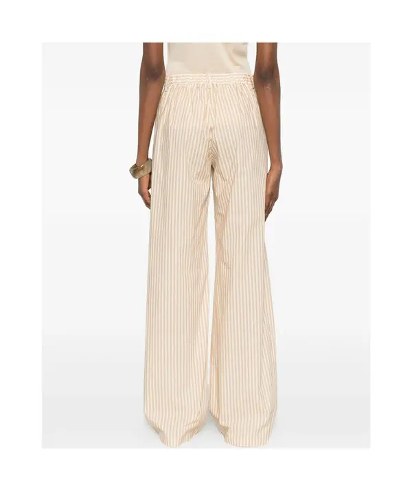 ERMANNO FIRENZE Striped Wide-leg Trousers