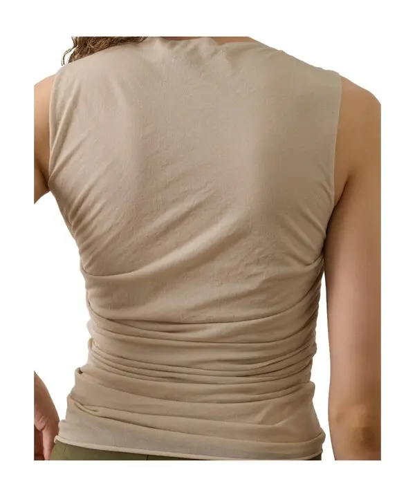 Soeur Sleeveless Draped T-shirt