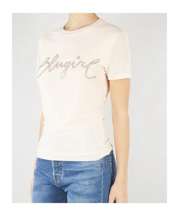 BLUGIRL Crystal Embellishment Logo T-shirt