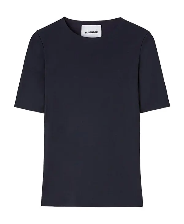 JIL SANDER Crewneck Short-sleeved T-shirt - Black