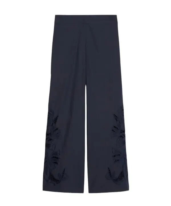 IBLUES Embroidered Cotton Trousers