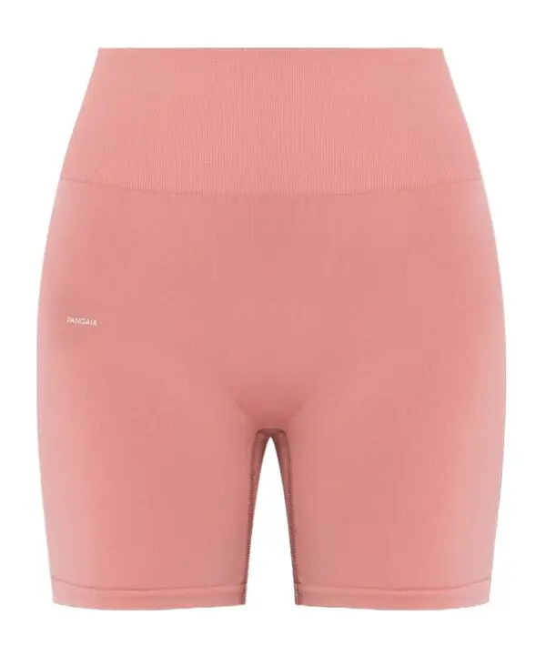 PANGAIA High Waist Fitted Shorts - Pink