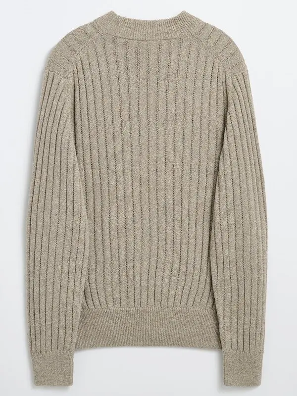 SUNFLOWER Ribbed Crew Neck Sweater