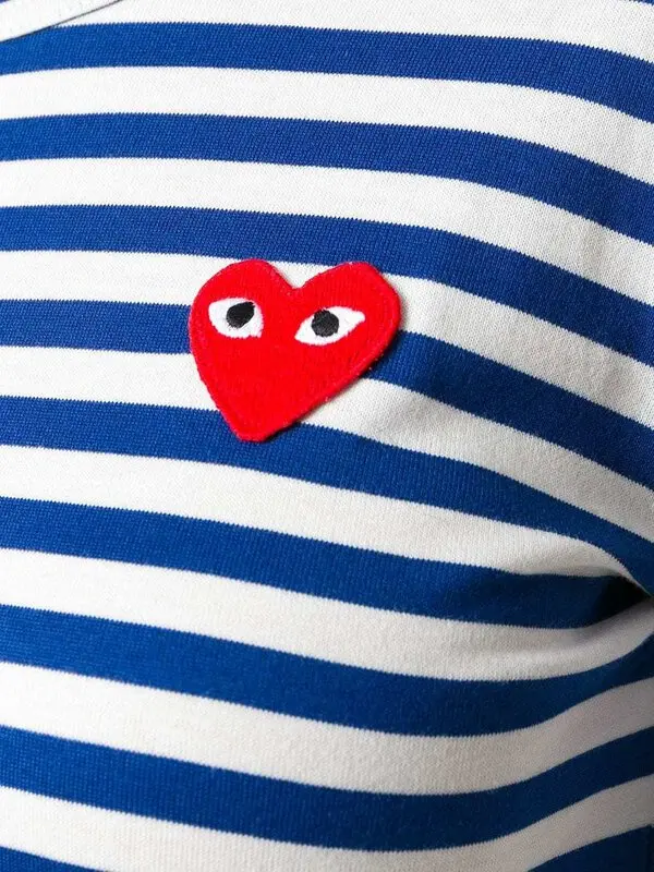 Play Comme Des Garcon Comme Des Garçons Play Striped Long-sleeved T-shirt