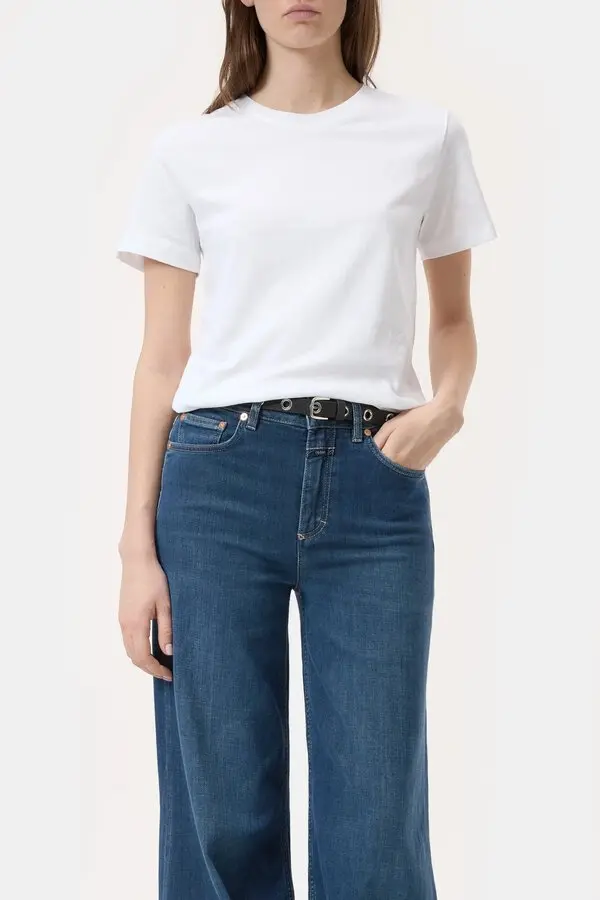 Closed Ribbed Crew Neck T-shirt