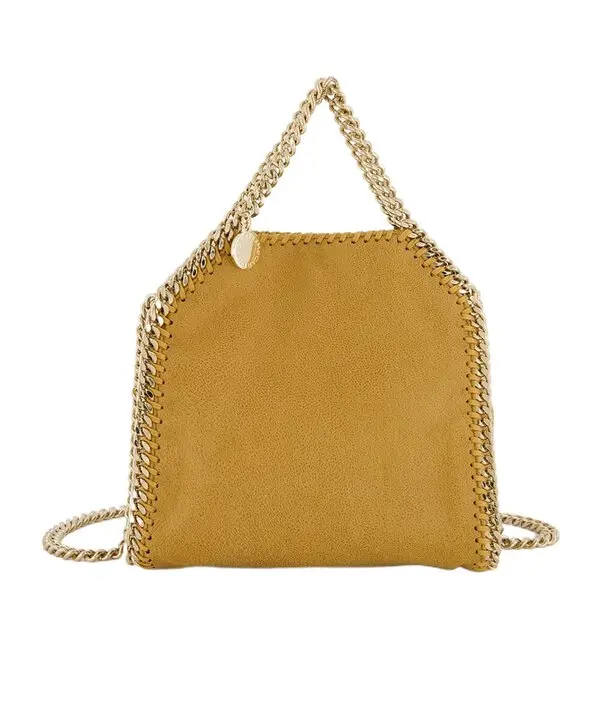 Stella McCartney Whipstitch-chain Small Top Handle Bag - Brown