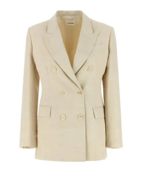 P.a.r.o.s.h Raisa Double-breasted Blazer - Nude