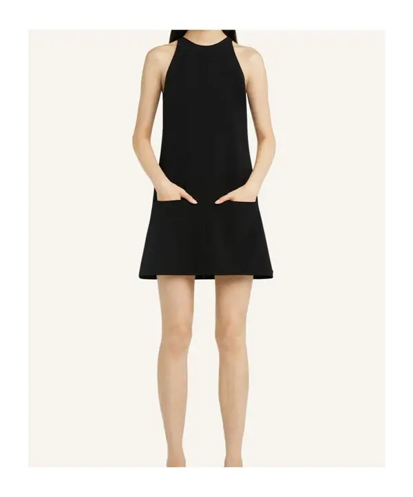 COURREGES A-line Mini Dress With Sticker Pockets